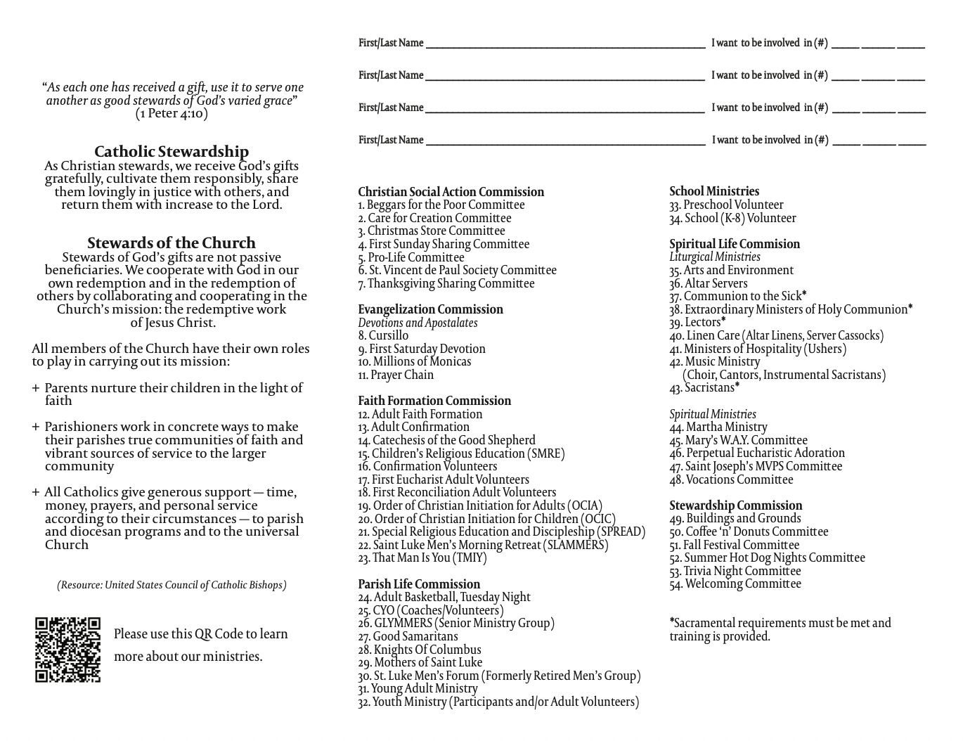 Stewardship Card