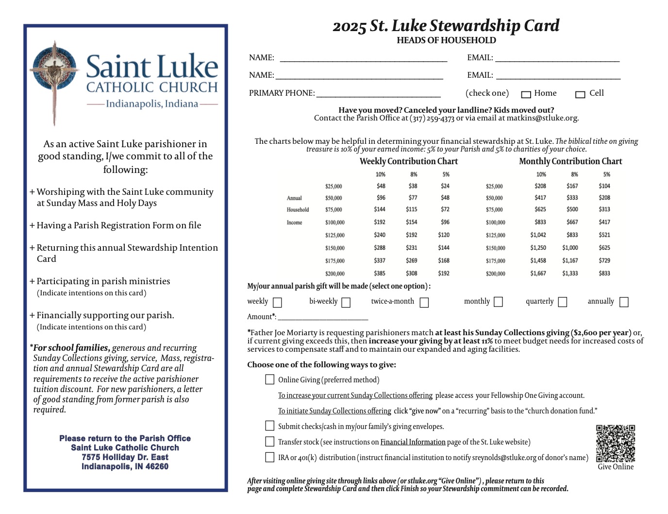 Stewardship Card